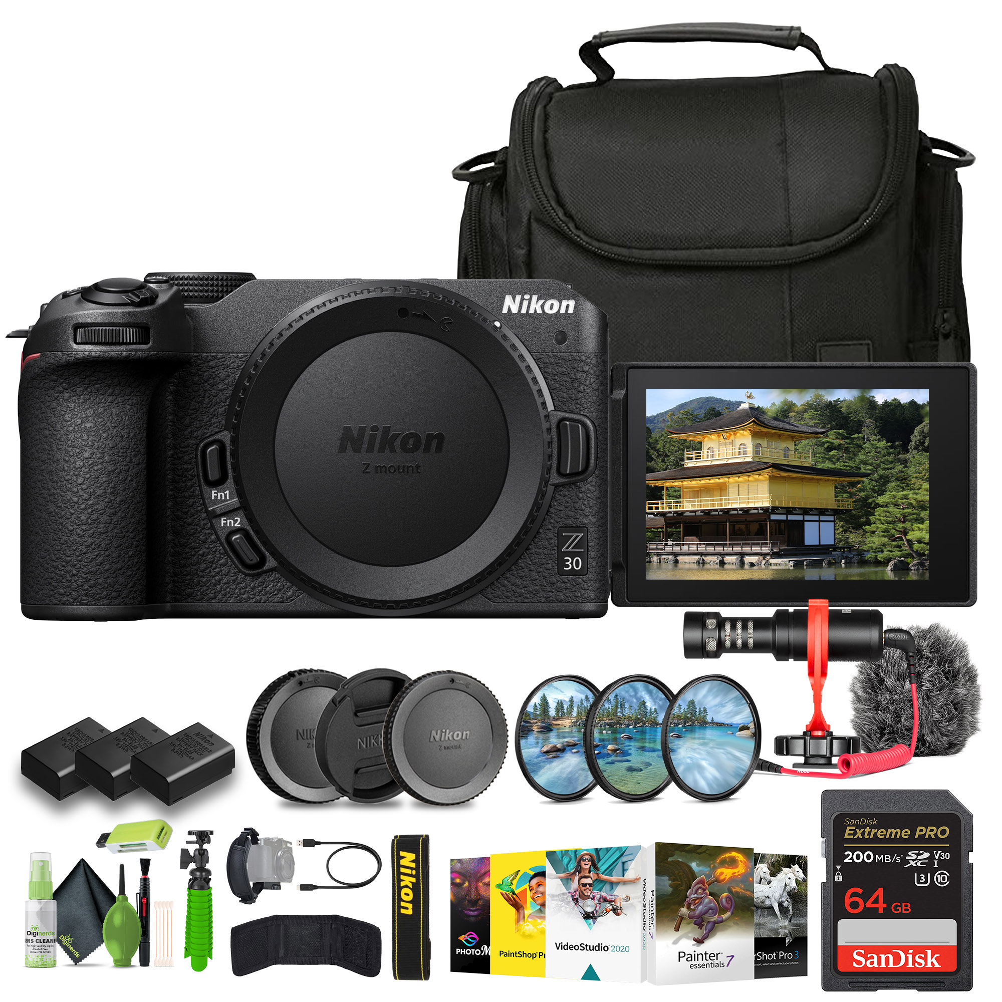 Nikon Z30 Lightweight Mirrorless Camera (1737) Bundle 18208200849| eBay